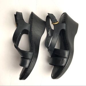 Born | Shoes | Born Leather Wedge Sandals | Poshmark